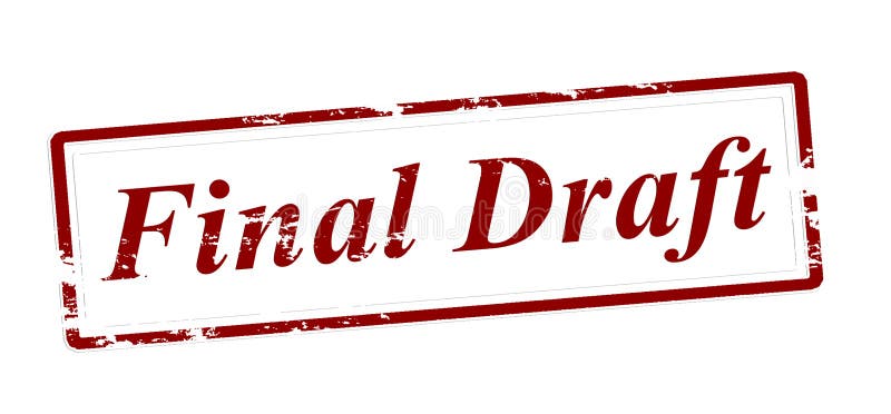 Final draft stock illustration. Illustration of last - 93261674