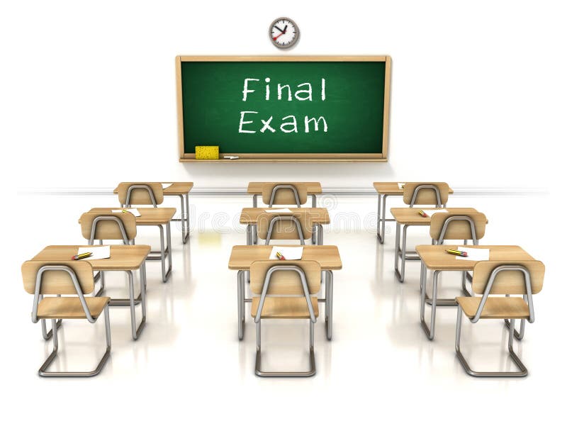 Final exam 3d illustration stock illustration. Illustration of final ...