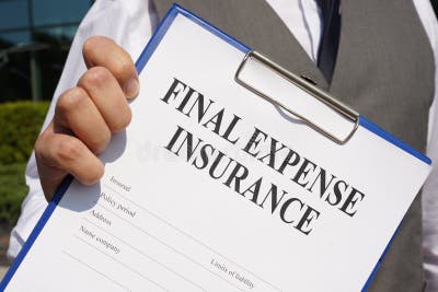 Final Expense Insurance is Shown Using the Text Stock Image - Image of ...