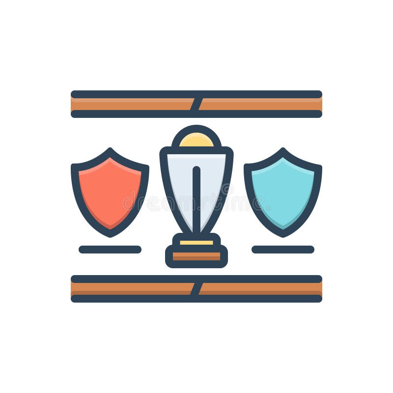 Color Illustration Icon for Final, Ending and Definitive Stock ...