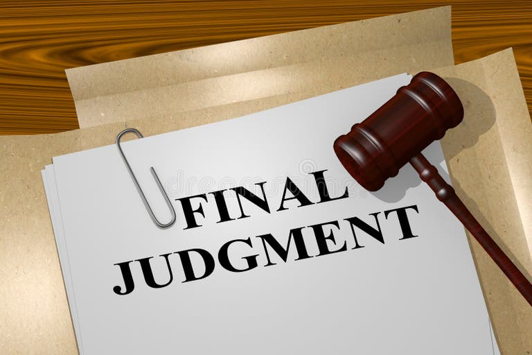 Final Judgment - Legal Concept Stock Illustration - Illustration of ...