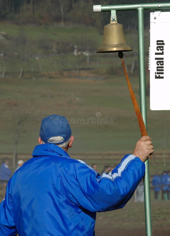 Final lap stock photo. Image of green, dust, jogging, bell - 1576514