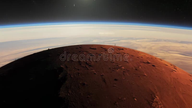 Final Module Installation on Mars Under Dramatic Cinematic Lighting ...