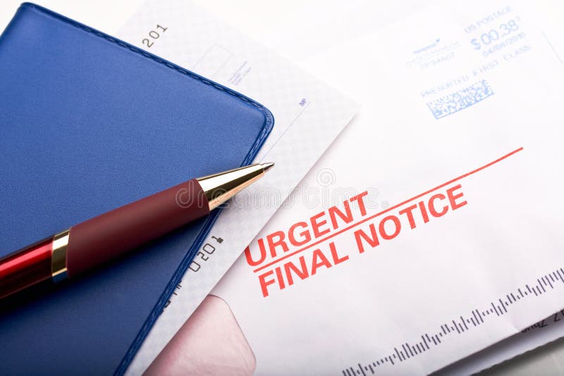 Final notice stock photo. Image of notice, mail, check - 13988878