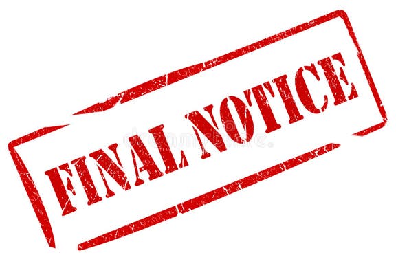 Final Notice Stock Illustrations – 3,042 Final Notice Stock ...