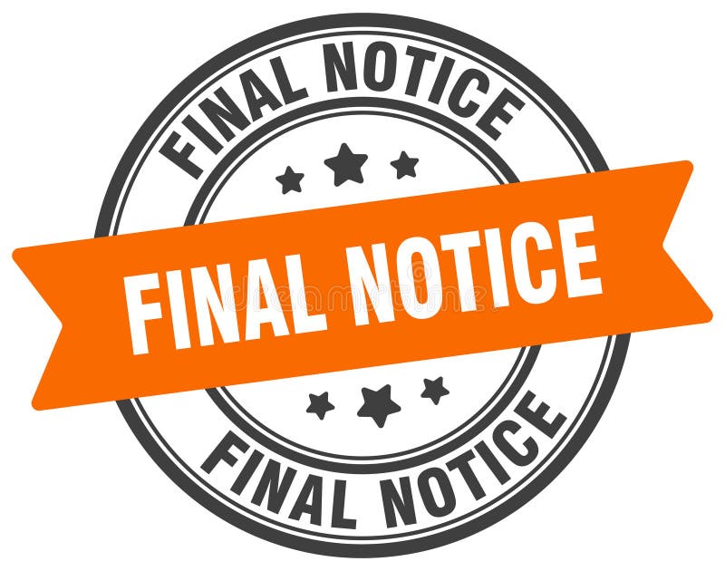 Final Notice Stamp Stock Illustrations – 867 Final Notice Stamp Stock ...