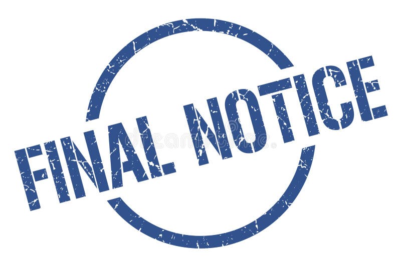 Final Notice Stamp Stock Illustrations – 825 Final Notice Stamp Stock ...