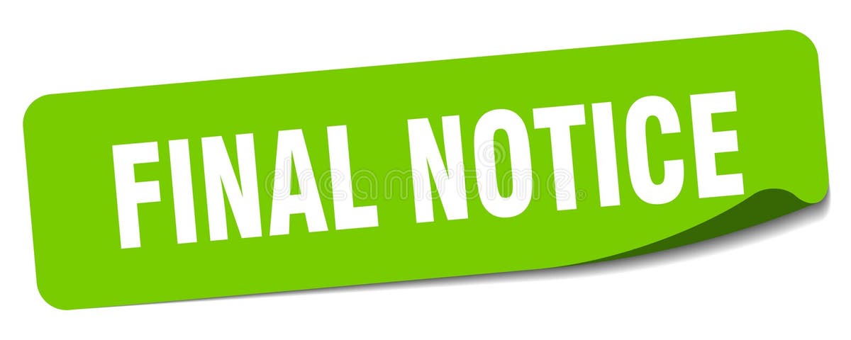 Notice Sticker Stock Illustrations – 99,673 Notice Sticker Stock ...
