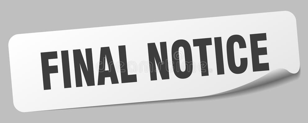 Notice Sticker Stock Illustrations – 101,211 Notice Sticker Stock ...