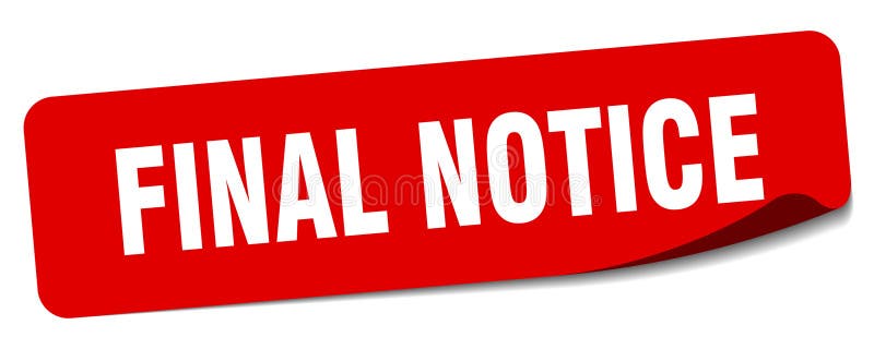 Notice Sticker Stock Illustrations – 99,673 Notice Sticker Stock ...