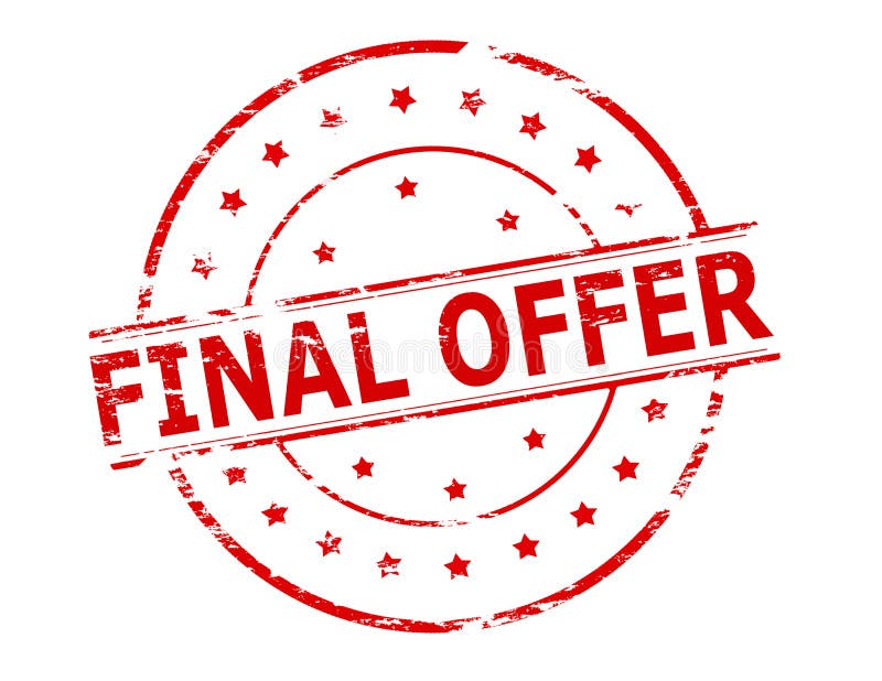 Final offer stock illustration. Illustration of miscellaneous - 92090419