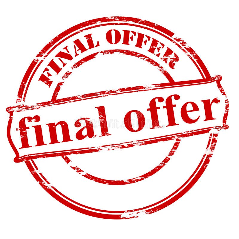 Final Offer rubber stamp stock illustration. Illustration of propose ...