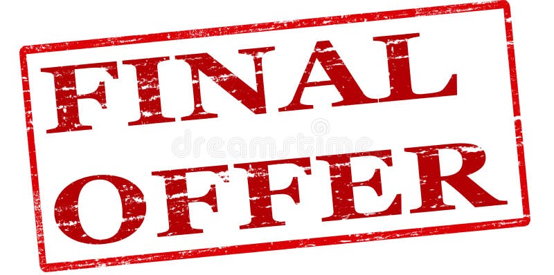 Final offer stock illustration. Illustration of miscellaneous - 92090419