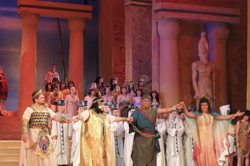 A Scene from the Opera Aida Editorial Stock Image - Image of classical ...