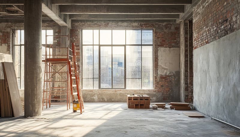 Final Overview of a Completed Construction Project Showcasing ...