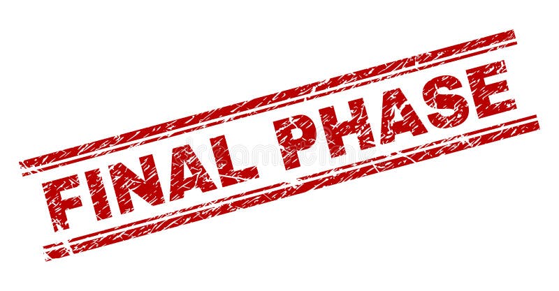 Scratched Textured FINAL PHASE Stamp Seal Stock Vector - Illustration ...