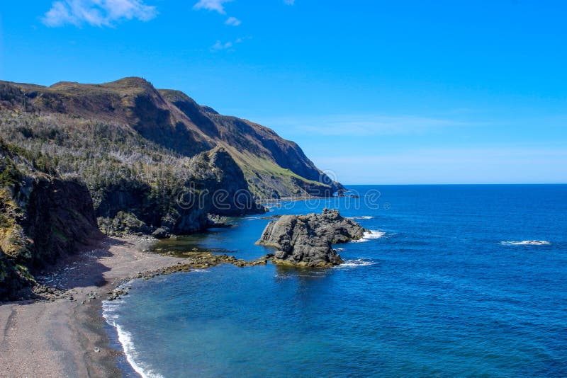 The Final Point of the Green Garden Hike Newfoundland Stock Photo ...