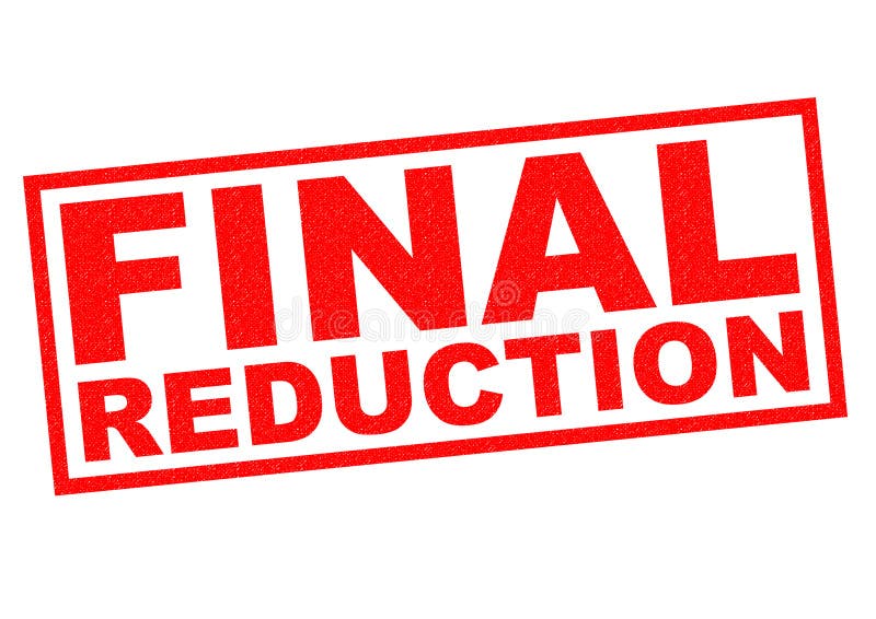 Final reduction stock illustration. Illustration of conclusive - 82298231