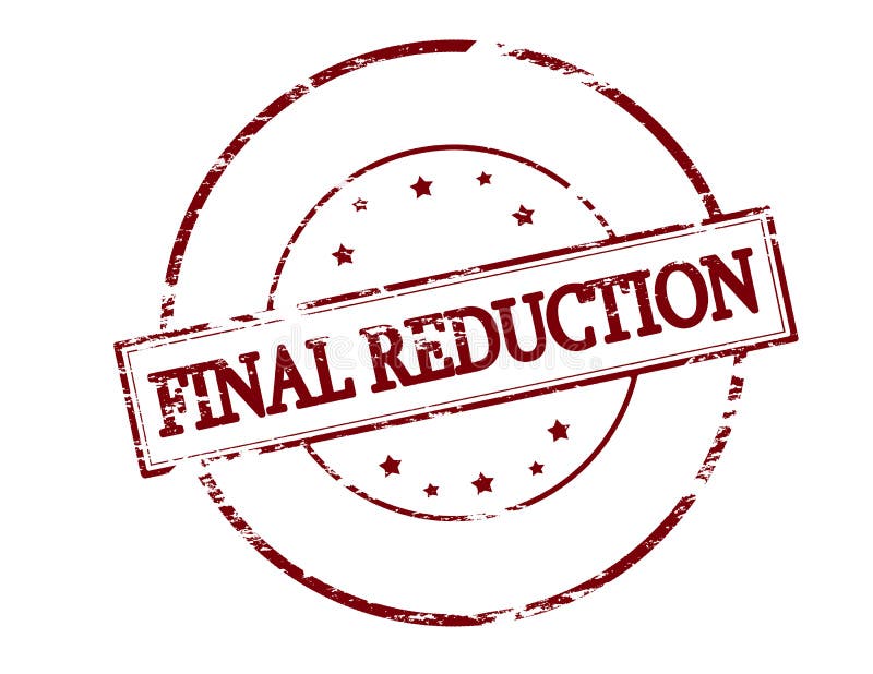 Final reduction stock illustration. Illustration of conclusive - 82298231