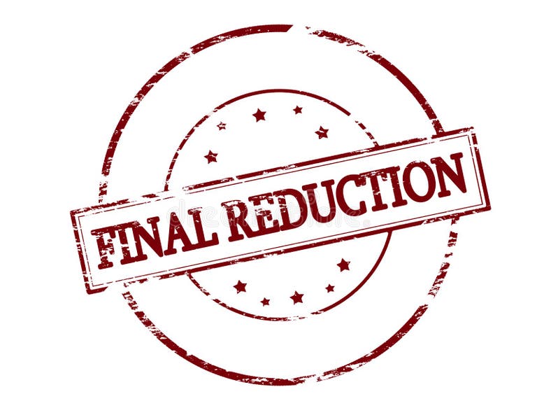 Final reduction stock illustration. Illustration of conclusive - 82298231