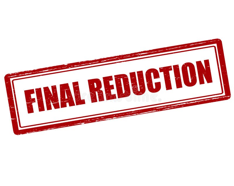 Final reduction stock illustration. Illustration of conclusive - 82298231