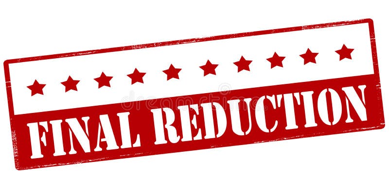 Final reduction stock vector. Illustration of ultimate - 82296253