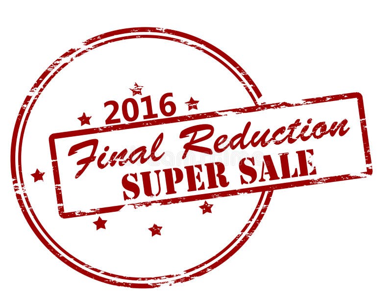 Final reduction super sale stock illustration. Illustration of symbol ...