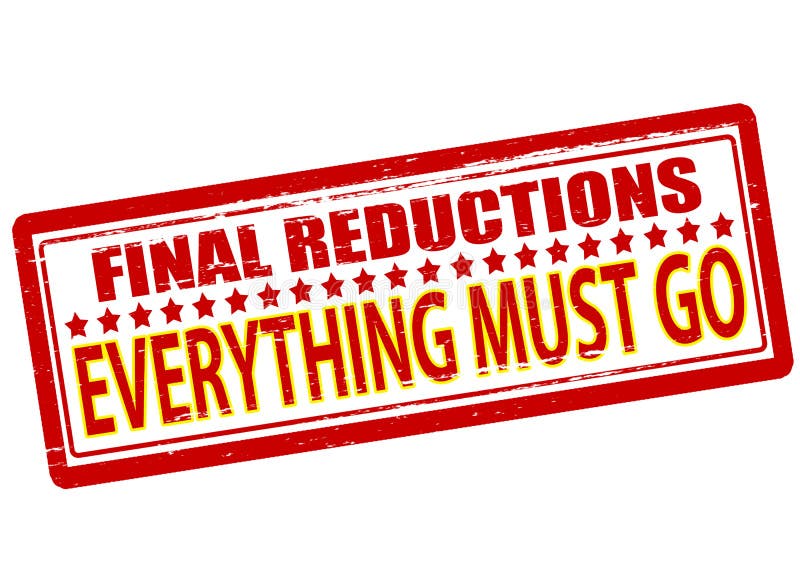 Final reductions stock illustration. Illustration of yellow - 108959026