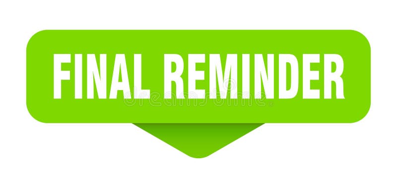 Reminder sticker. stock vector. Illustration of sign - 153273473