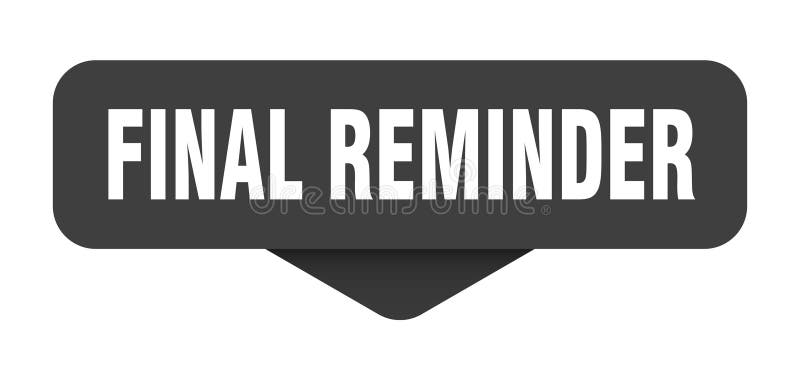 Reminder sticker. stock vector. Illustration of sign - 153273473