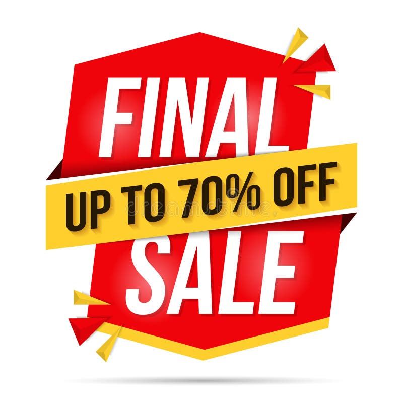 Final Sale Banner stock vector. Illustration of special - 89680494