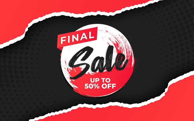 Final Sale Offer Banner with Editable Text Effect Stock Illustration ...