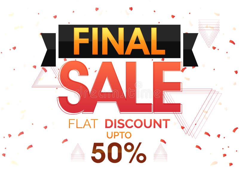 Final Sale Poster, Banner or Flyer Design. Stock Illustration ...