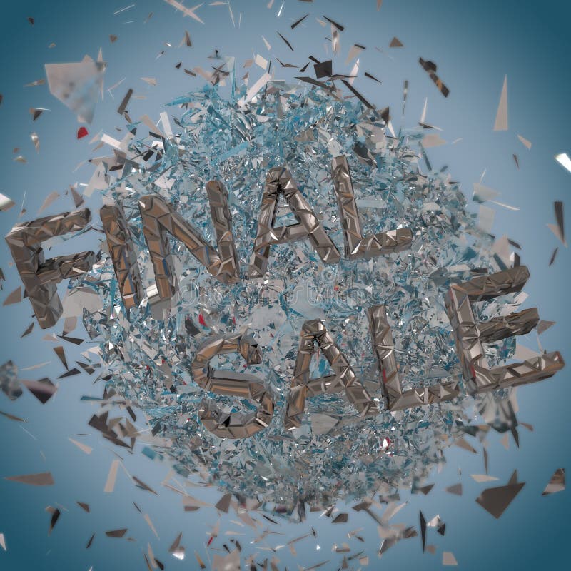 Final Sale Silver Explosion Background Stock Illustration ...