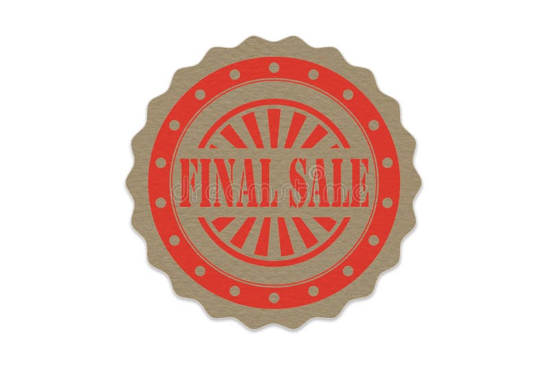 Final sale stamp on paper stock illustration. Illustration of banner ...