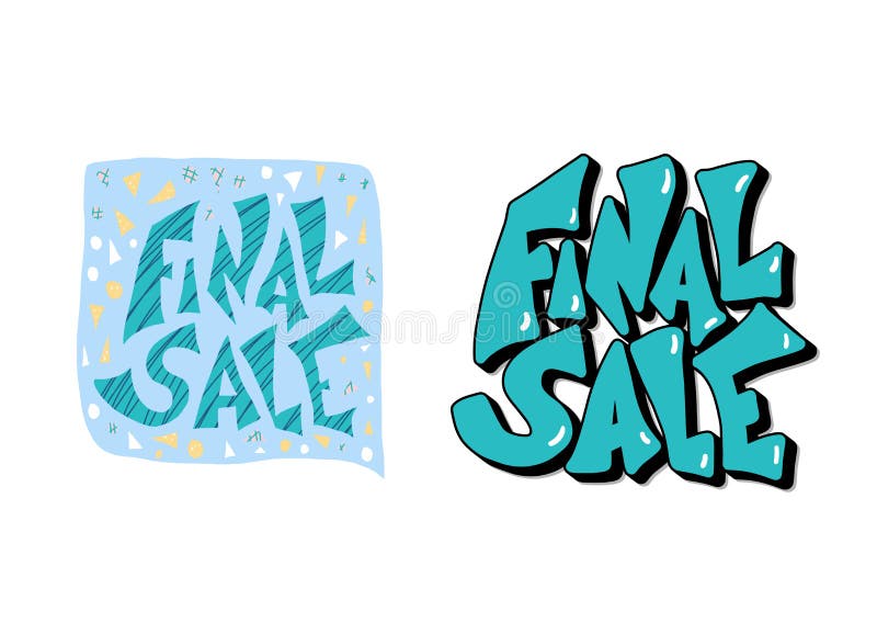 Final Sale Stylized Quote. Vector Concept Text. Stock Vector ...