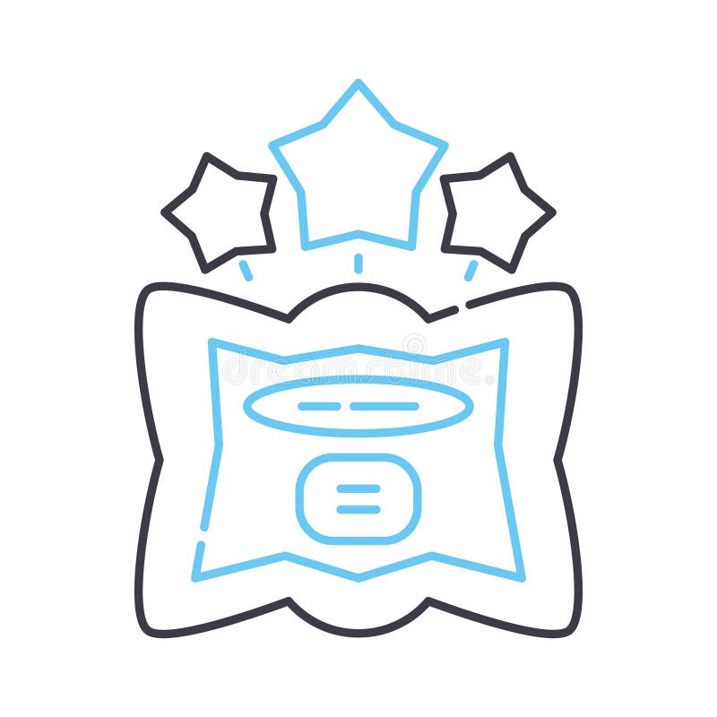 Final Score Line Icon, Outline Symbol, Vector Illustration, Concept ...