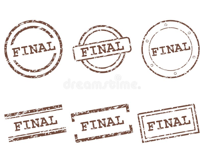 Final stamps stock vector. Illustration of sale, final - 163629737