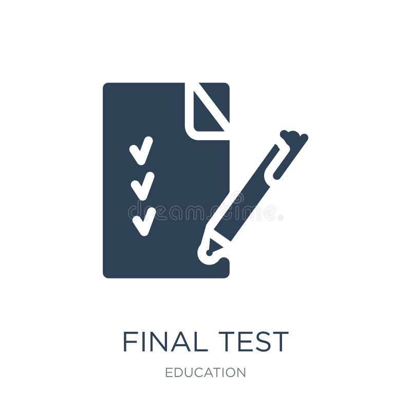Final Test Icon in Trendy Design Style. Final Test Icon Isolated on ...