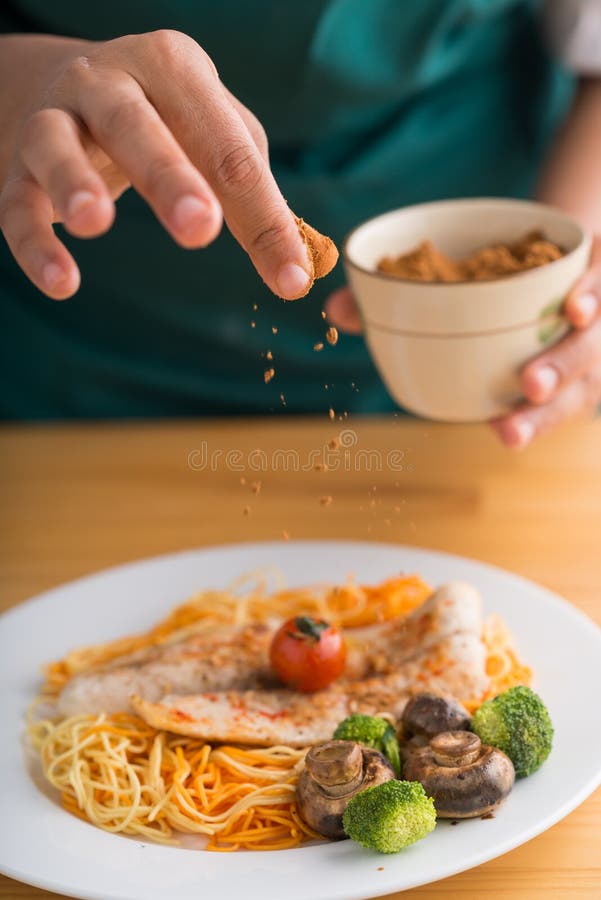 Final touch stock image. Image of healthy, recipe, delicious - 50319701