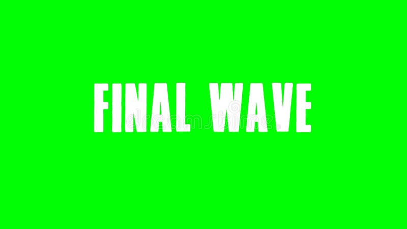 Wave Out Text Green Screen Animated Video Stock Footage - Video of text ...