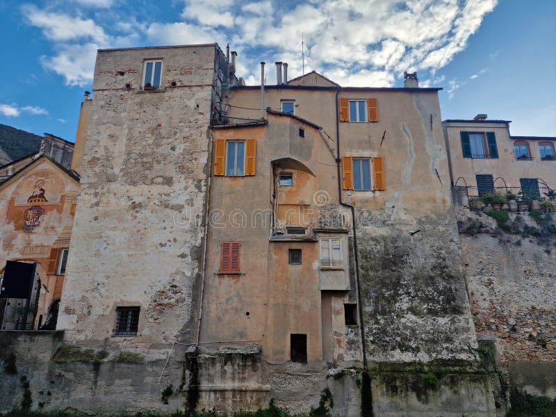 Finalborgo Liguria Medieval Village Italy Stock Photo - Image of street ...