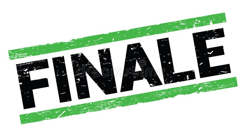 FINALE Text on Green Rectangle Stamp Sign Stock Illustration ...