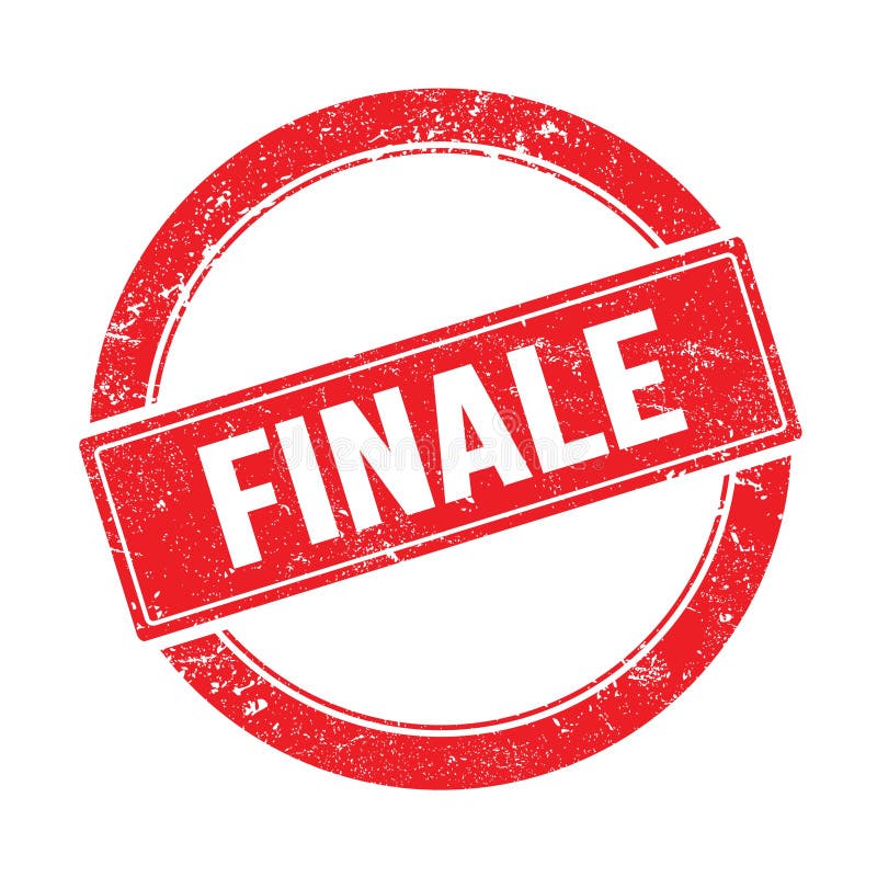 FINALE Text on Red Grungy Round Stamp Stock Illustration - Illustration ... FINALE Text on Red Grungy Round Stamp Stock Illustration - Illustration ...