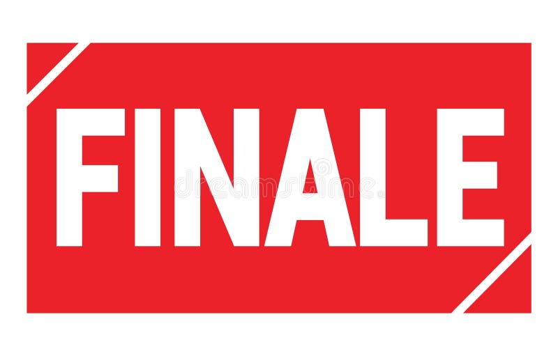 FINALE Text Written on Red Stamp Sign Stock Illustration - Illustration ...