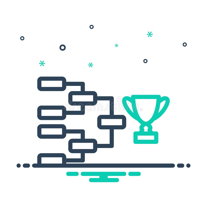 Mix Icon for Finals, Trophy and Achievement Stock Vector - Illustration ...