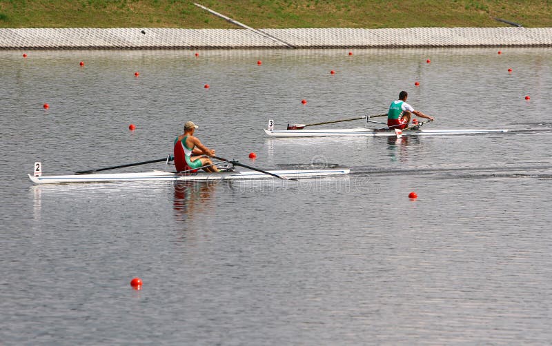 Almost there stock photo. Image of rowing, team, water, oars - 37404