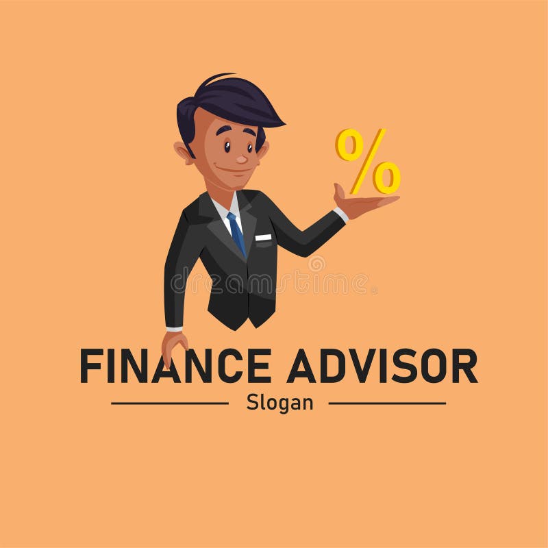 Finance Advisor Vector Mascot Logo Stock Vector - Illustration of ...