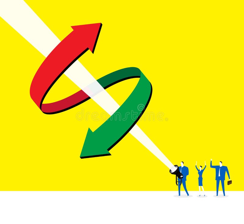 Finance arrow stock illustration. Illustration of deal - 64957777