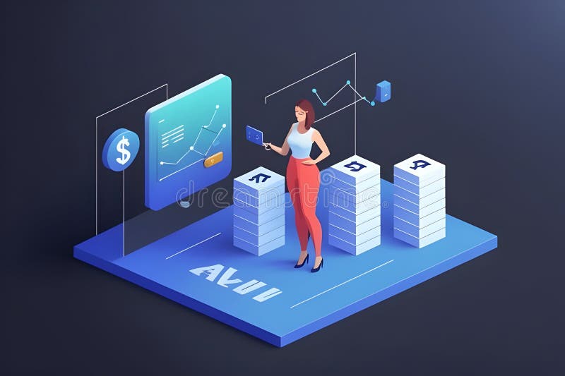 Finance Banking Api Concept 3D Vector Illustration Stock Illustration ...